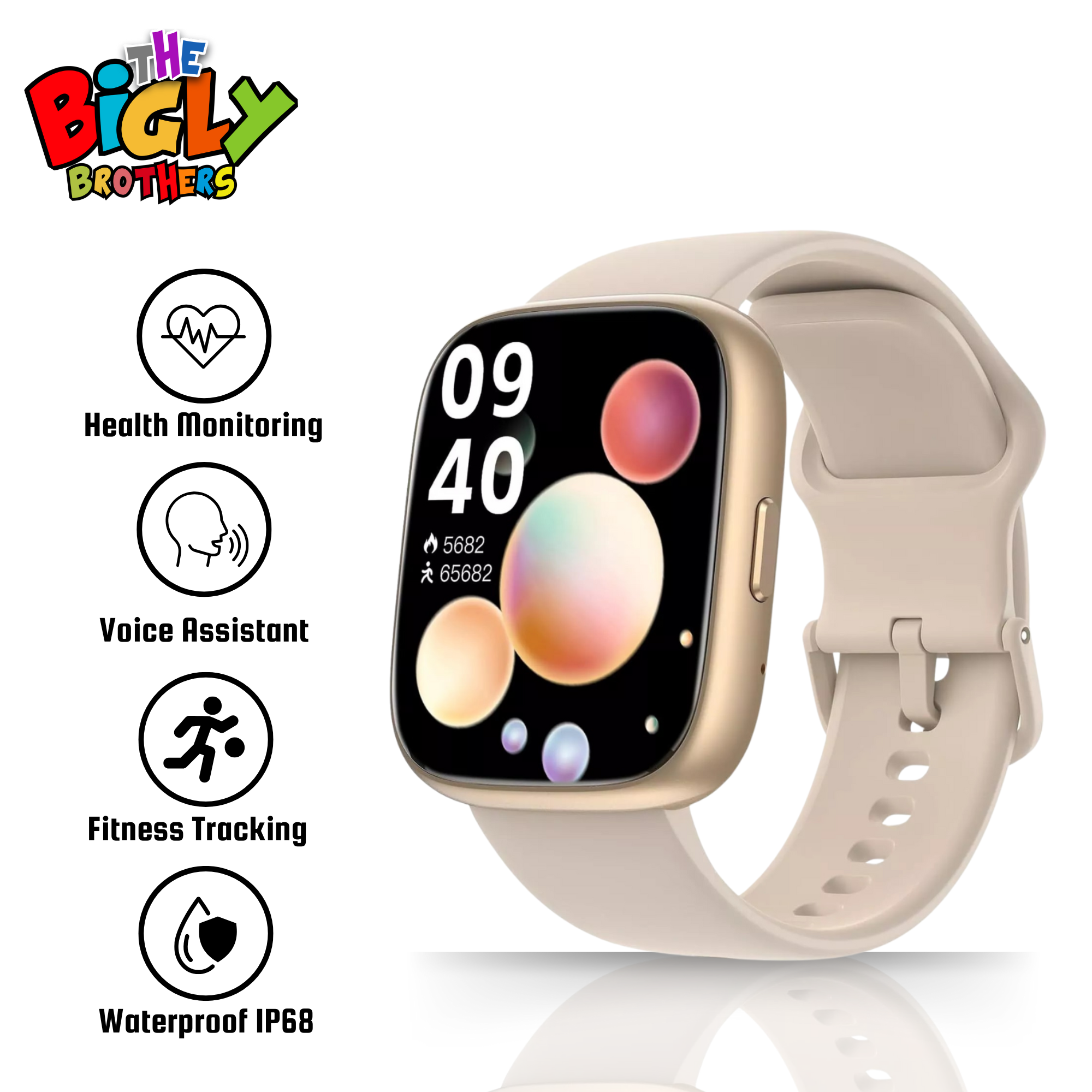 The Bigly Brothers All-in-1 Smart Watch for Women, Sports Watch with C