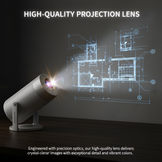 Brother eye 4k Mini projector 300 lumens , Built-in speaker , Pre inst ...