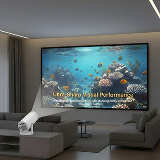 Brother eye 4k Mini projector 300 lumens , Built-in speaker , Pre inst ...